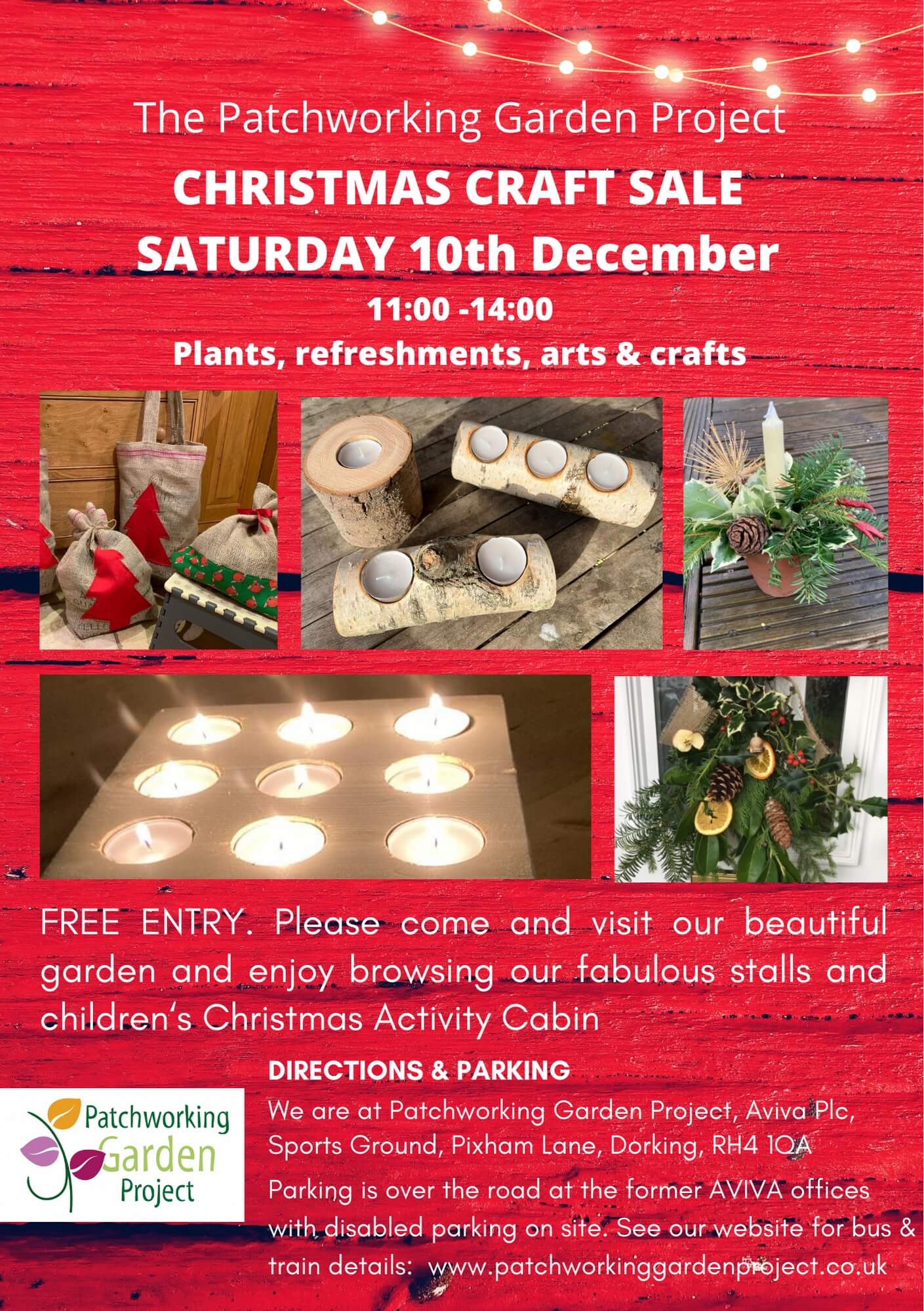 Eco-Friendly Christmas Craft Sale - Patchworking Garden Project